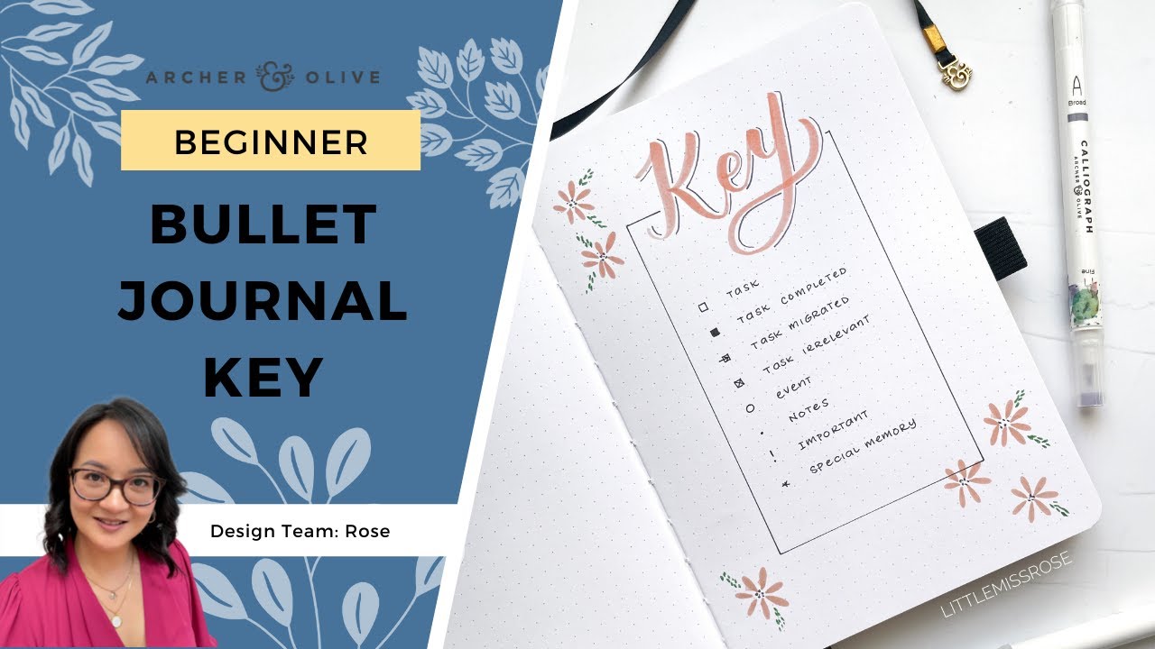 How To Set Up And Use A Bullet Journal Key | Bullet Journal Basics ...