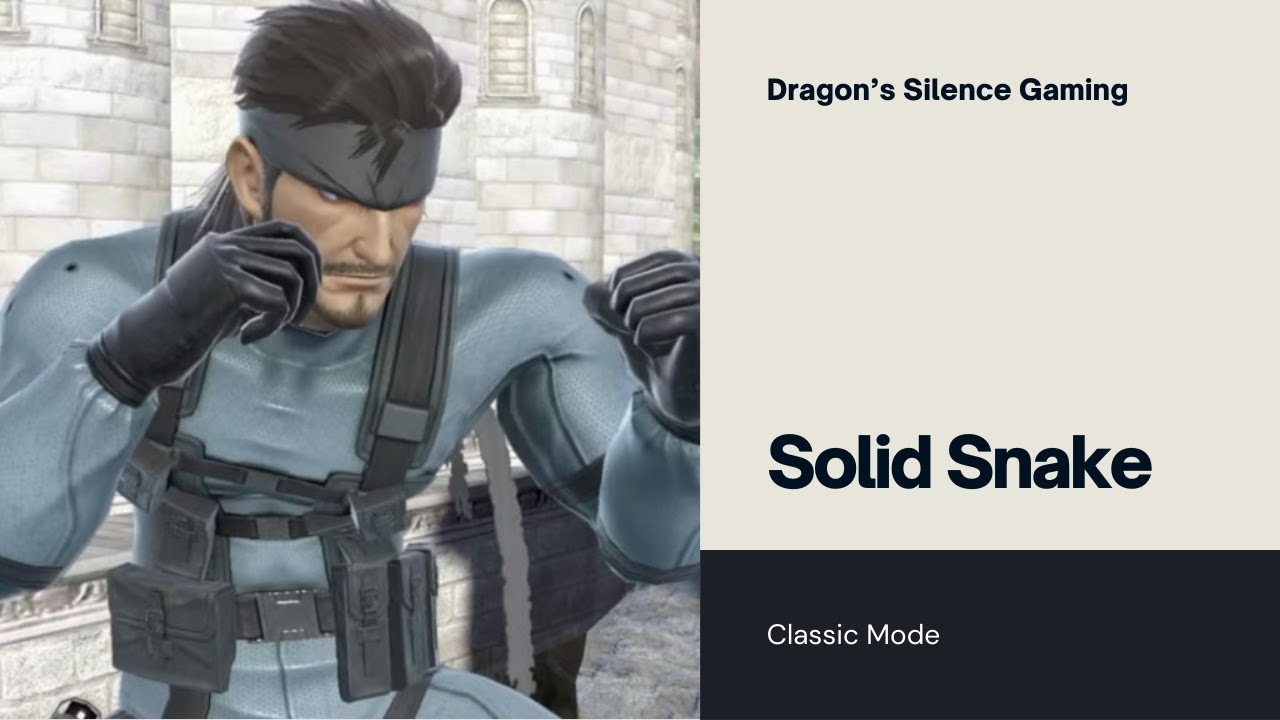 💥 Solid Snake Classic Mode in Super Smash Bros. Ultimate – Full Run ...