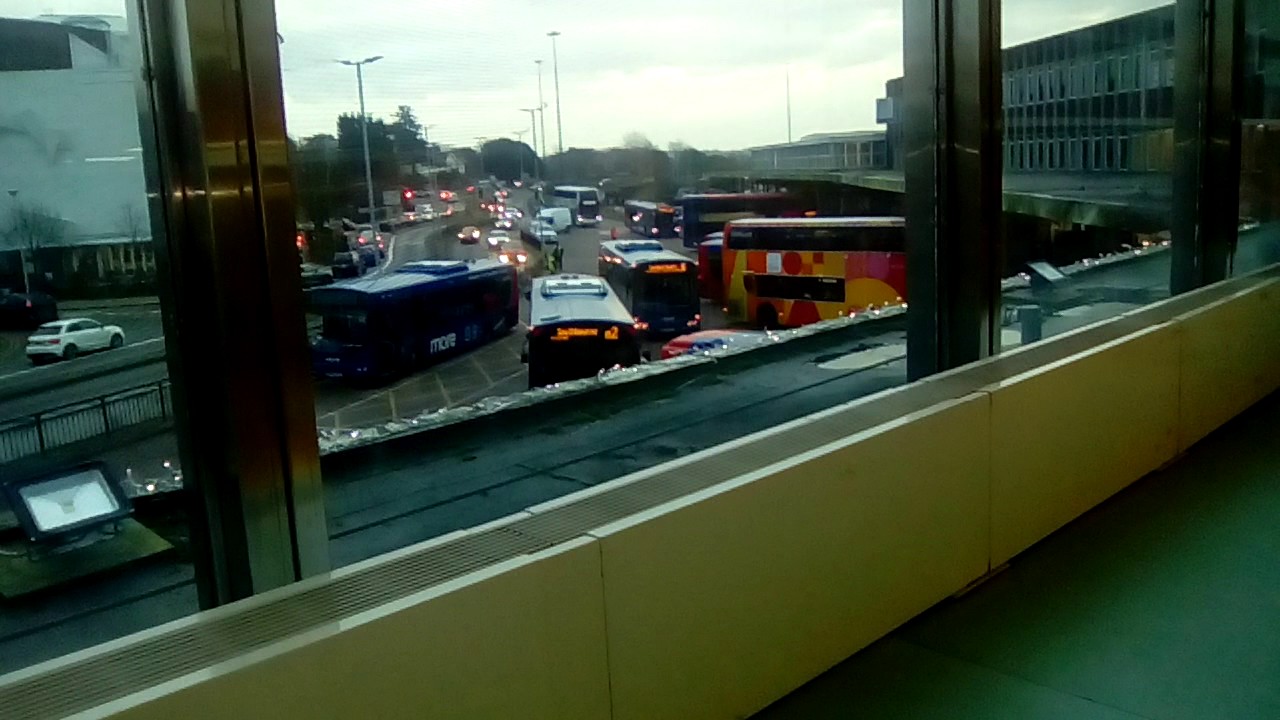 A few buses arriving and departing Poole bus station 20/12/16 - YouTube