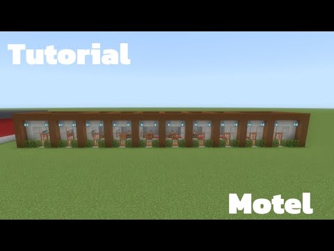 Minecraft Tutorial: How to build a motel in Minecraft (How to build a ...