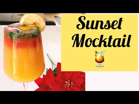Sunset Mocktail|How to make sunset Mocktail Recipe|watermelon orange ...