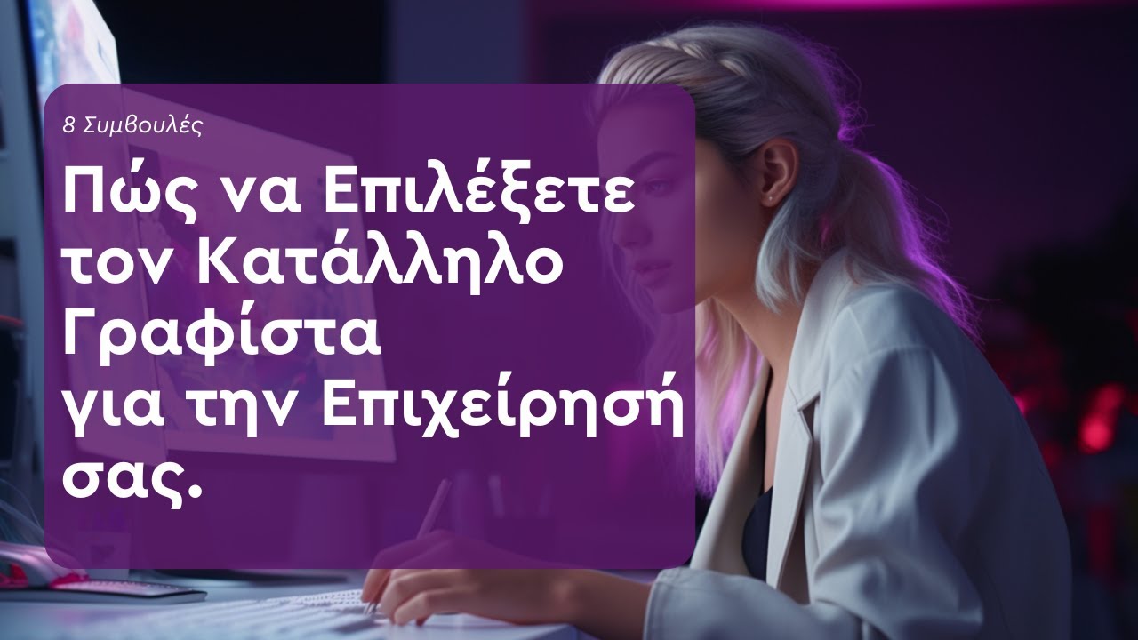 Πώς να Επιλέξετε τον Κατάλληλο Γραφίστα για την Επιχείρησή σας - YouTube