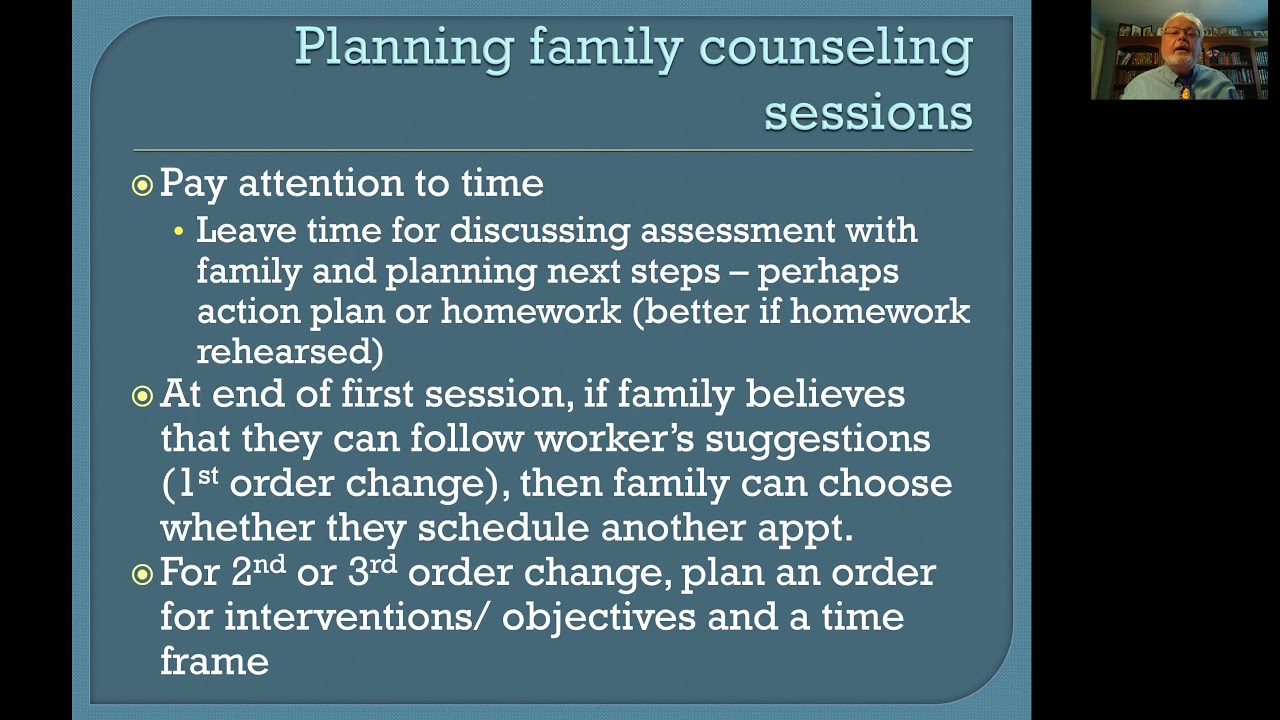 Social Work with Families: Doing Family Therapy - YouTube