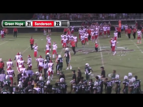 Green Hope vs Sanderson Football - YouTube