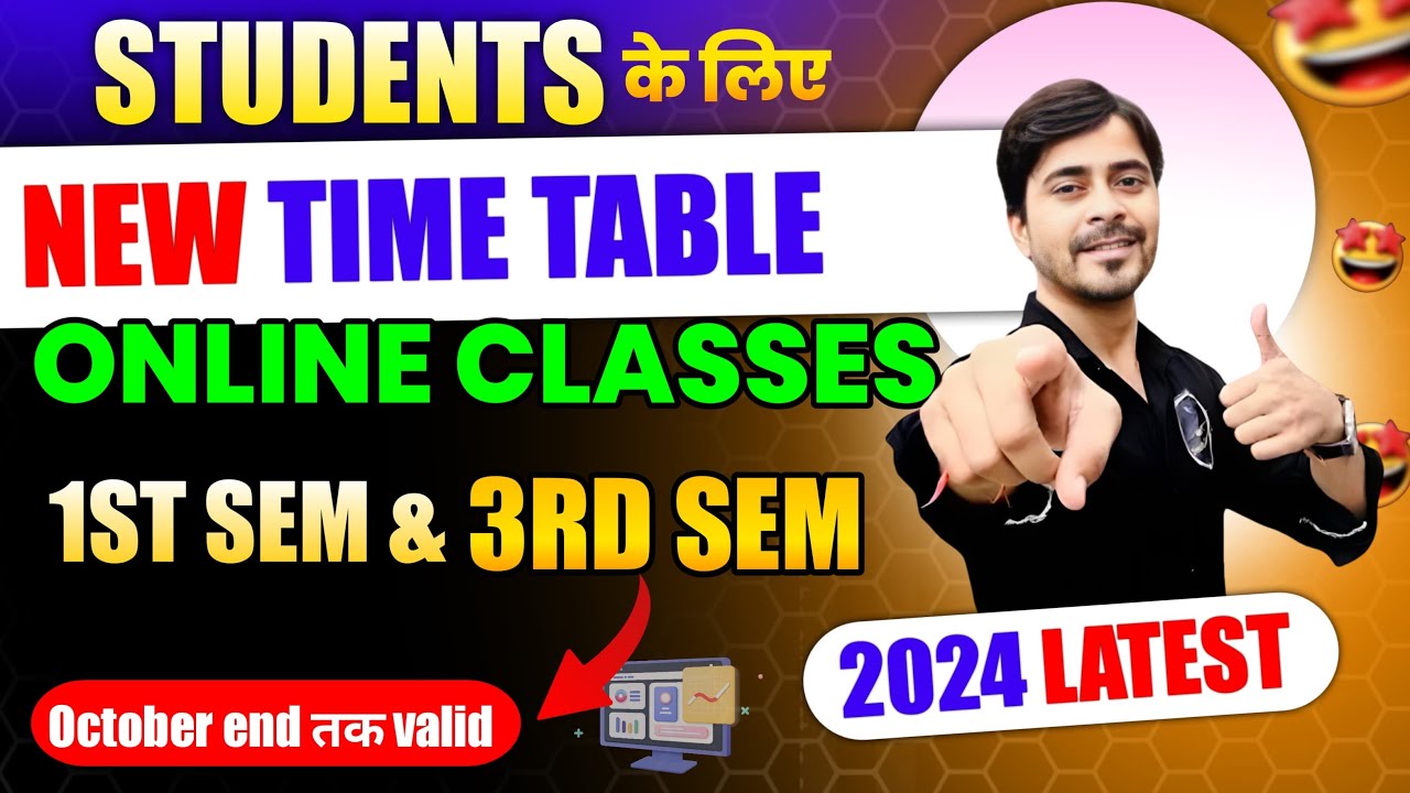 ME & My YouTube Classes ⚡️All Classes New Time Table - YouTube