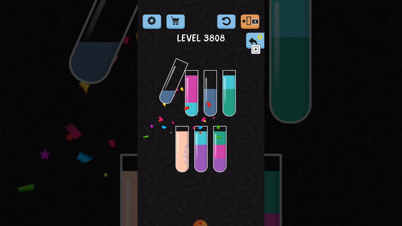 Water Color Sort Level 3808 - YouTube