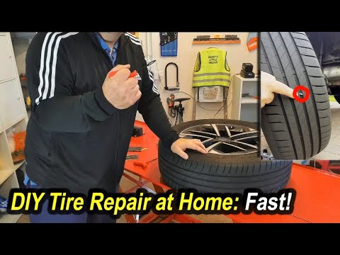 Easy DIY Tyre Puncture Repair! Amazon Kit Tips - YouTube