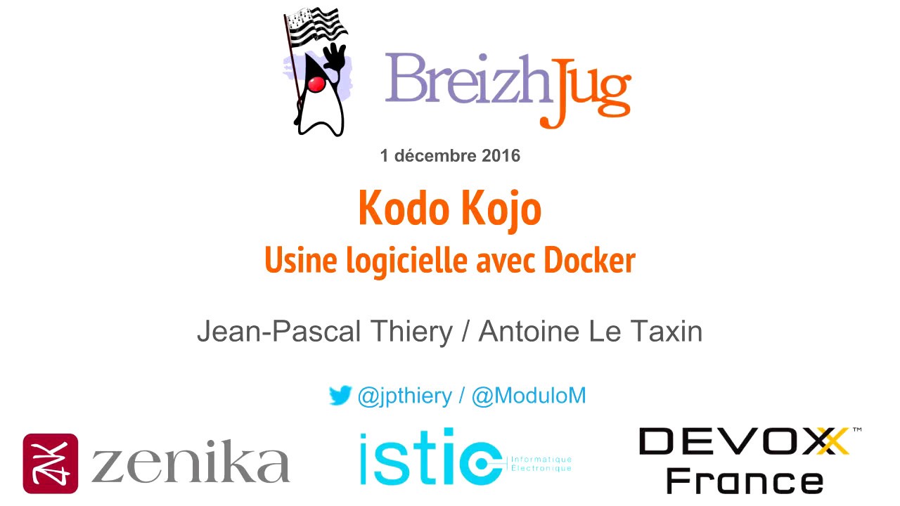 Kodo Kojo, l'usine logicielle scalable et maintenable en trois clics - YouTube