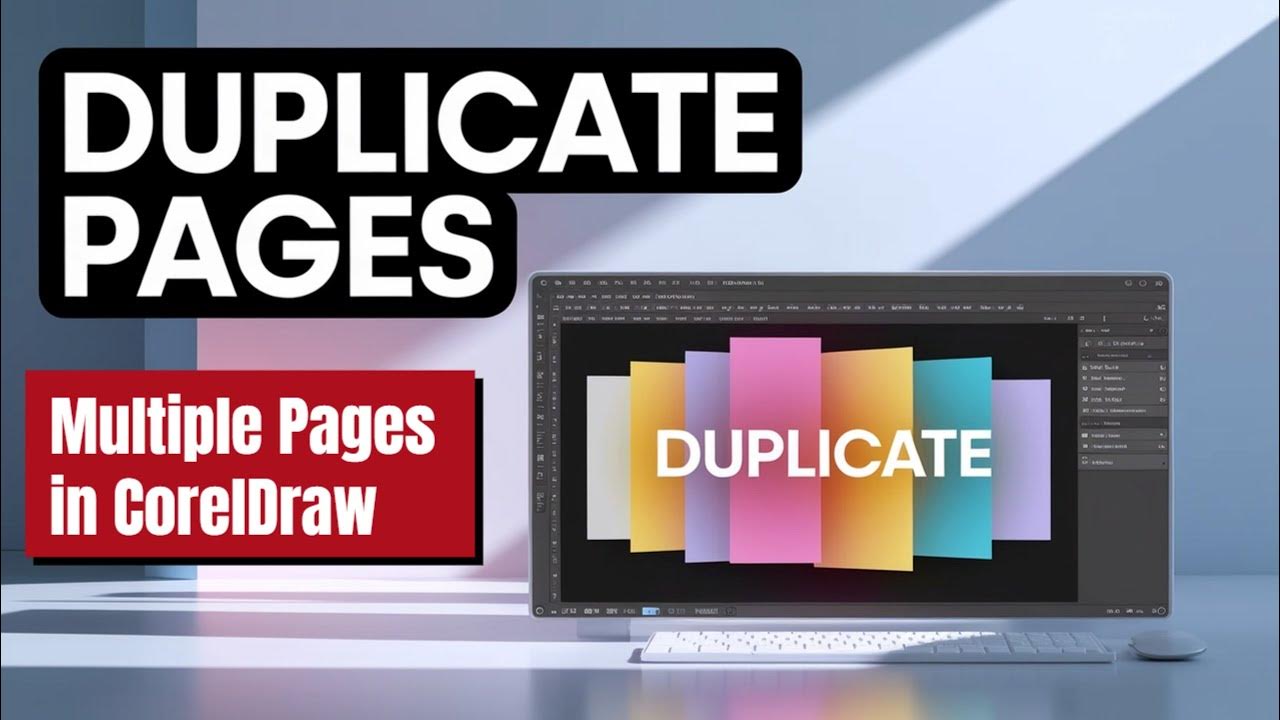 how to duplicate multiple pages in coreldraw - YouTube