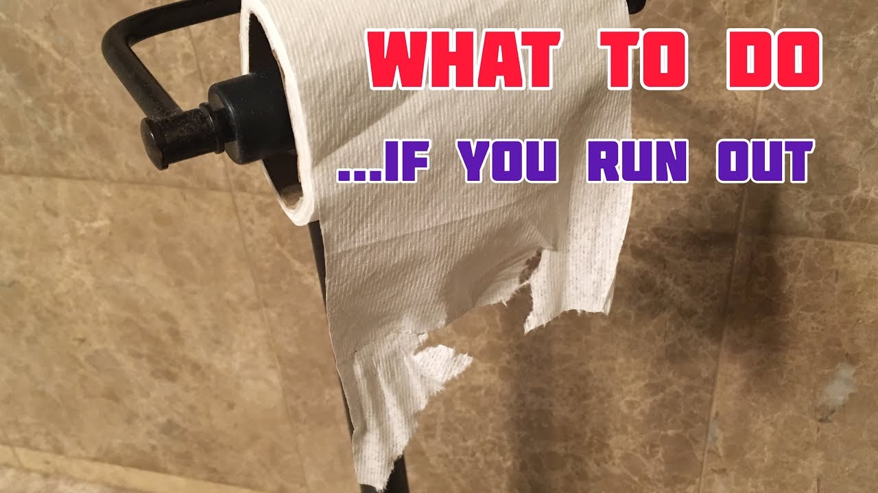 What to do if you run out of 🧻 toilet paper - YouTube