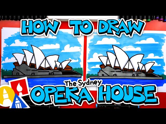 How To Draw The Sydney Opera House - Videos For Kids