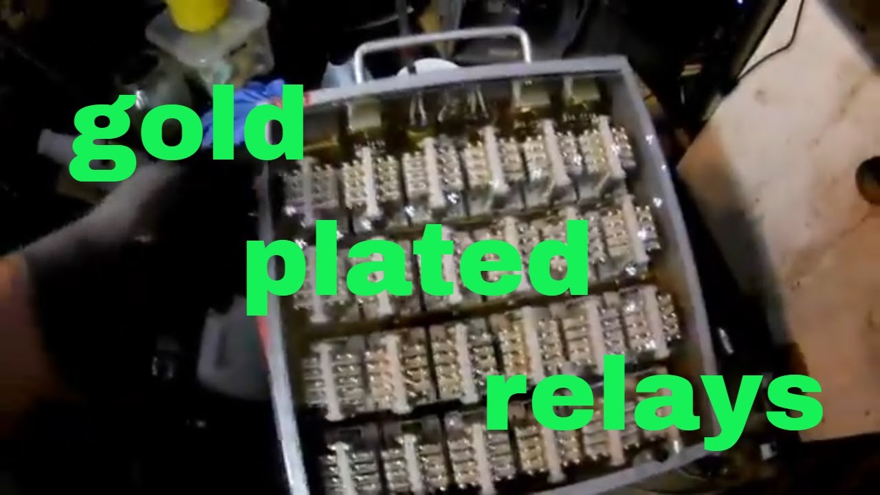 gold plated buttons from relays by Rafal Scrapper - YouTube
