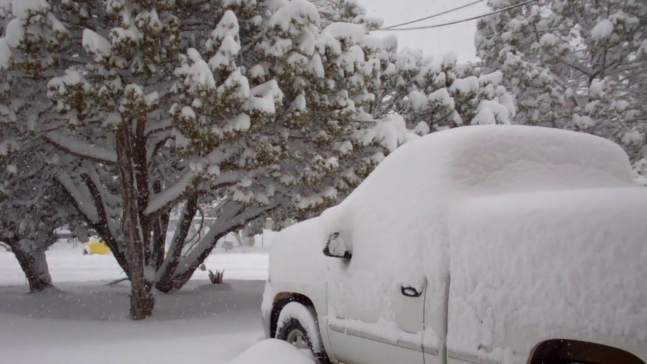 Snow 2019 Payson, Az. - YouTube