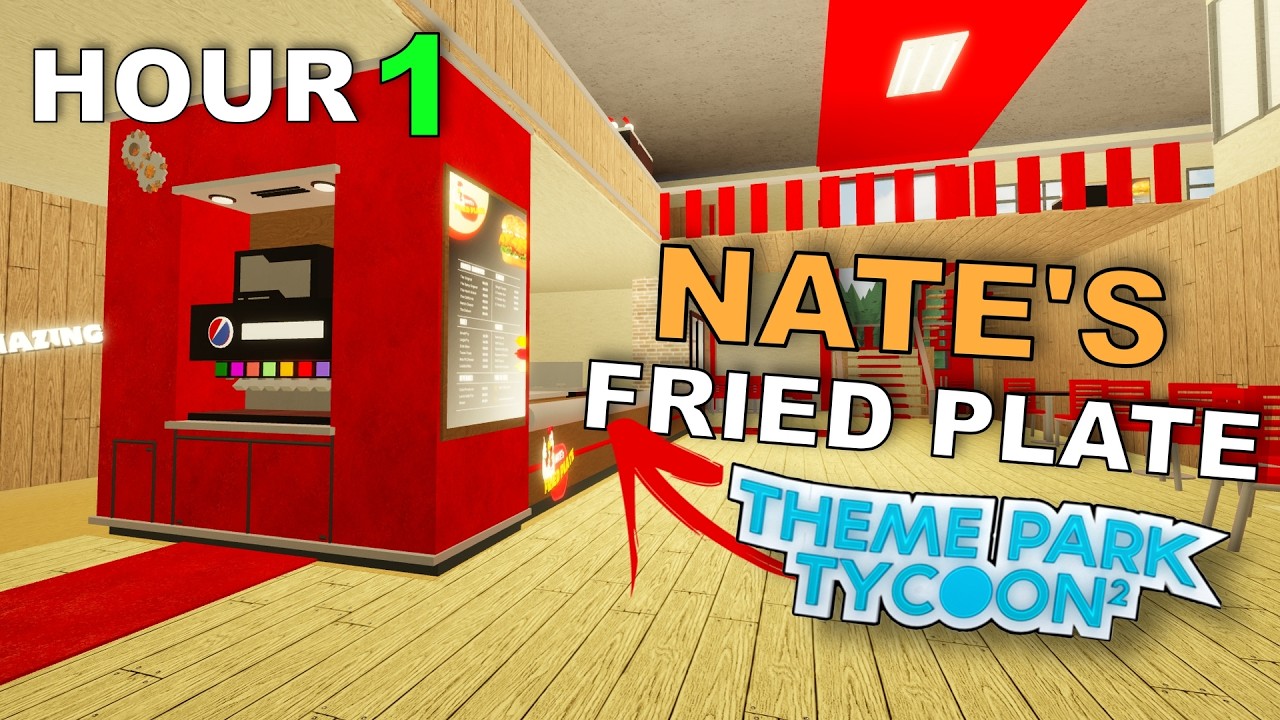 I Build The Best NATE'S FRIED PLATE in Theme Park Tycoon 2 - YouTube