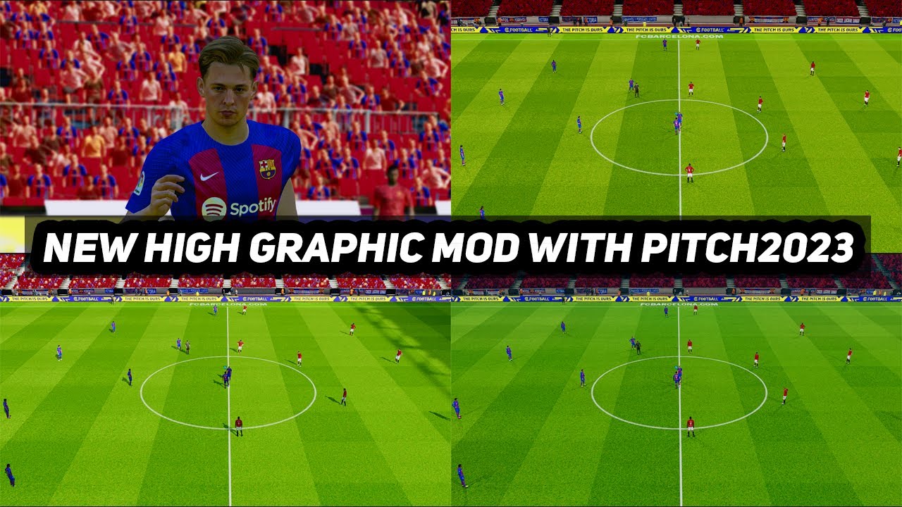 PES2017 | NEW HIGH GRAPHIC MOD WITH PITCH 2023 - YouTube