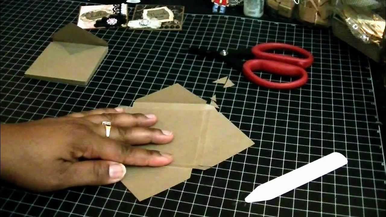 Envelope Tutorial for my 3x3 cards - YouTube