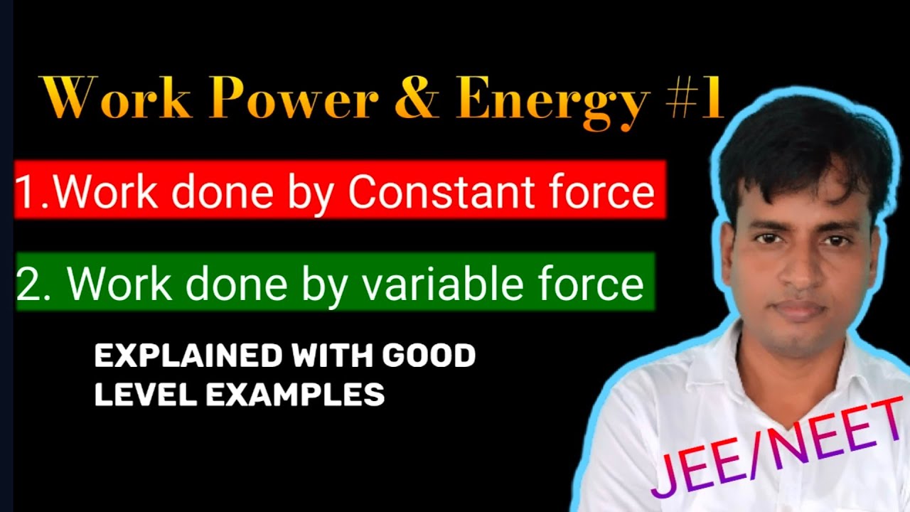 Basics of work done||Work-power-energy|| part-1|| class 11/JEE/NEET ...