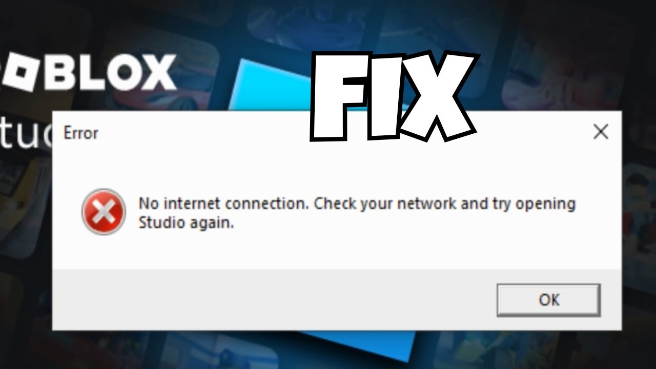 How to Fix Roblox Studio No Internet Connection Issue - YouTube