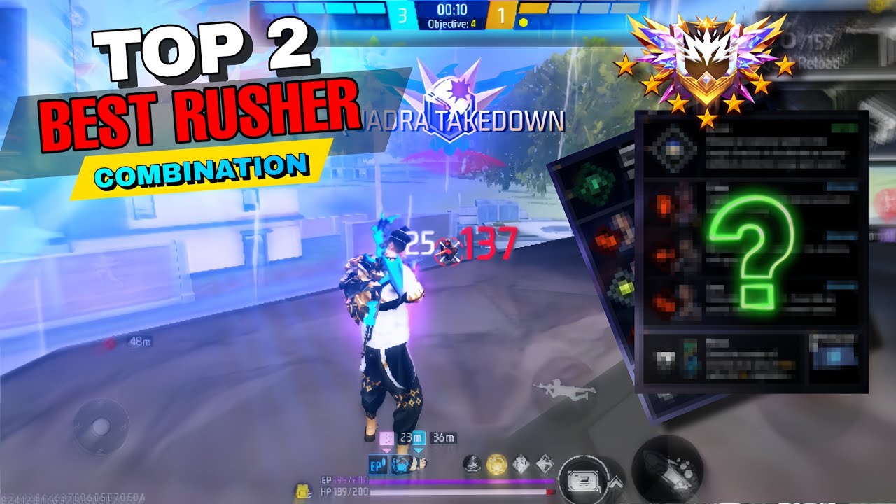 Best ( RUSH ) COMBOS in Free Fire | Top Rusher Combination - YouTube