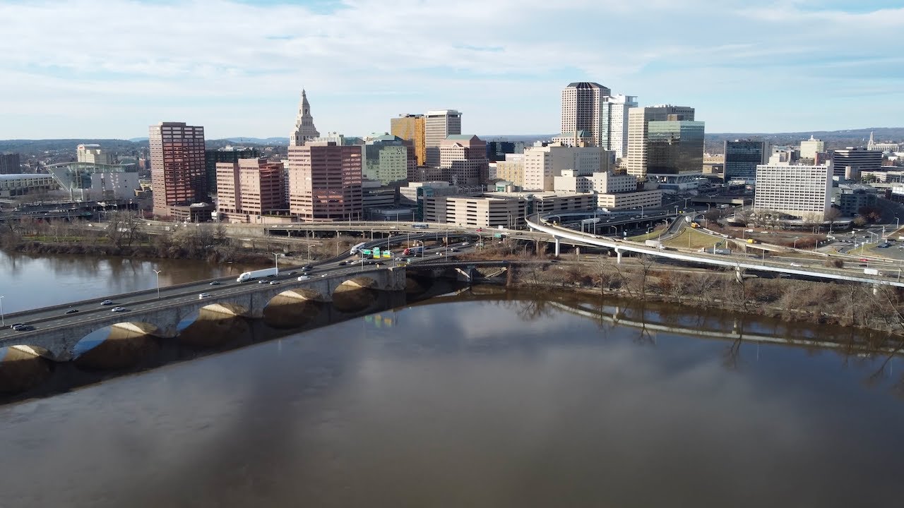 Hartford, Connecticut (4K Drone Footage) - YouTube