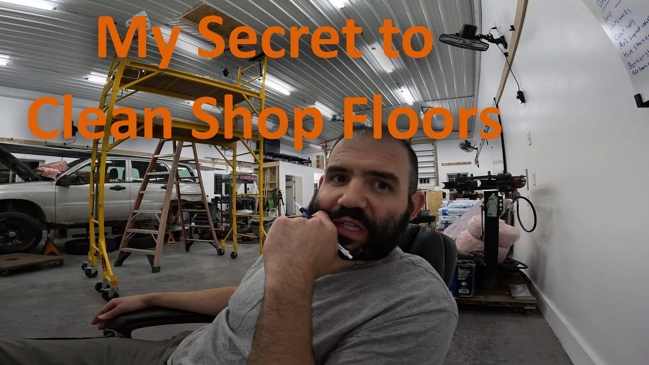 My Secret to Cleaning Shop Floors Without Sweeping - YouTube
