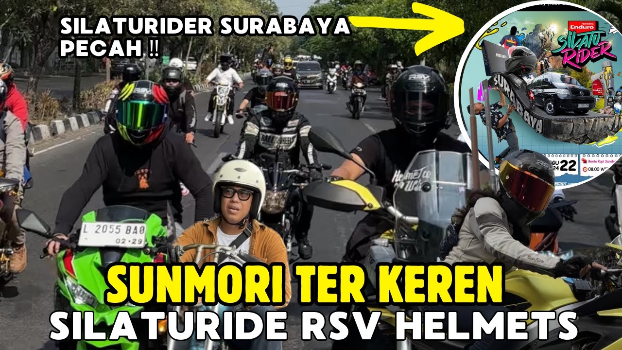 KESERUAN SUNMORI TER KEREN JAWA TIMUR ALL BIKERS SILATURIDE JAVA 2024 SURABAYA JO MAHARDIKA ...