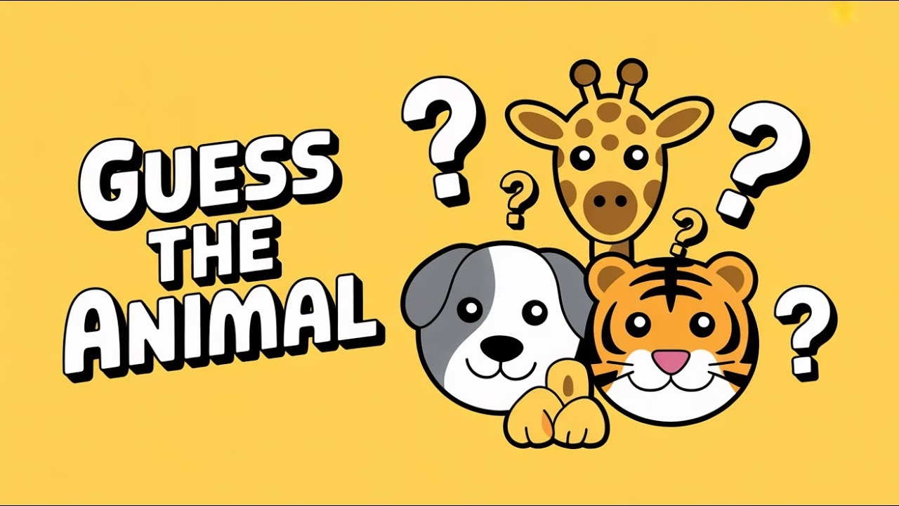 Guess The Animal with Emoji Pictures 🦒🐶🐯 Brain Teaser Challenge - YouTube