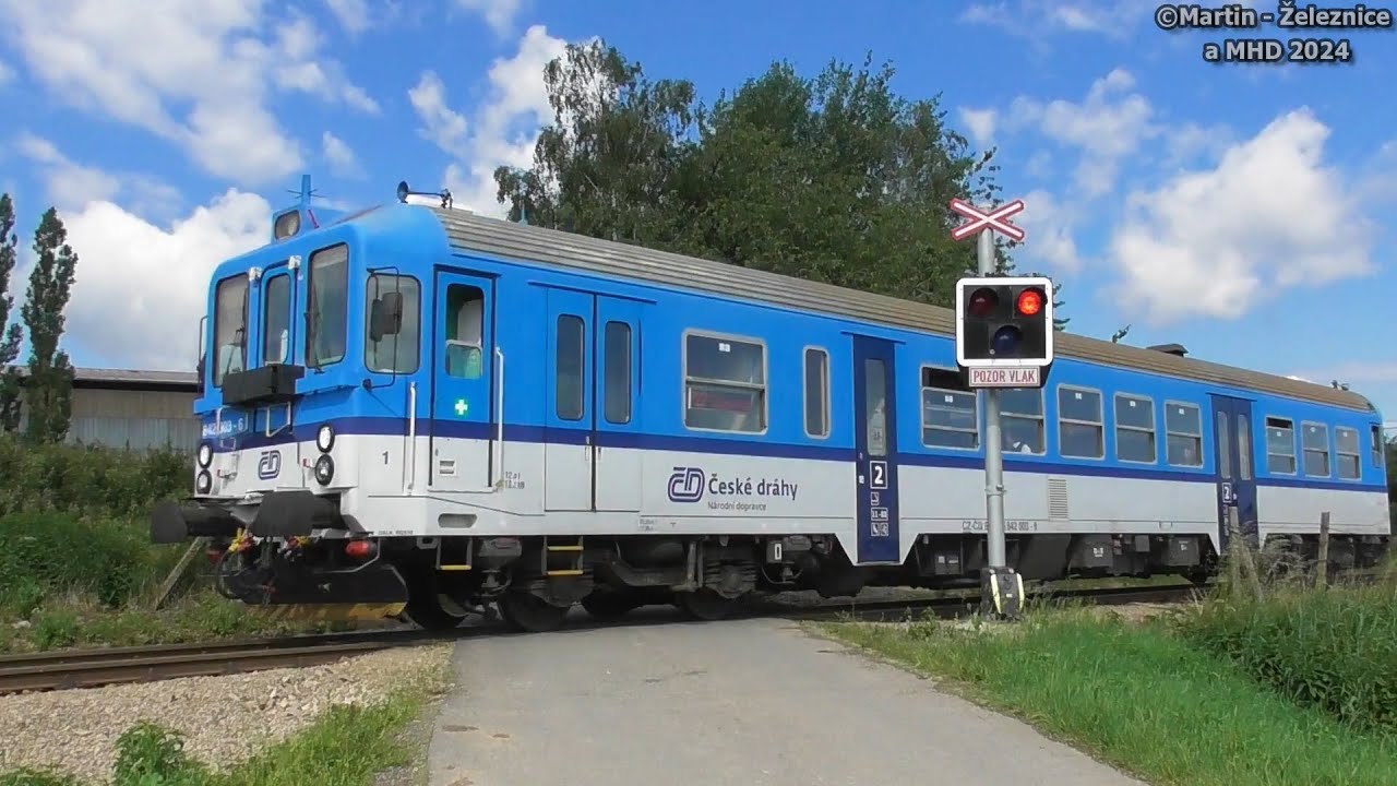 železniční přejezd Břasy - P468 / 07.06.2024 / Czech railroad crossing ...