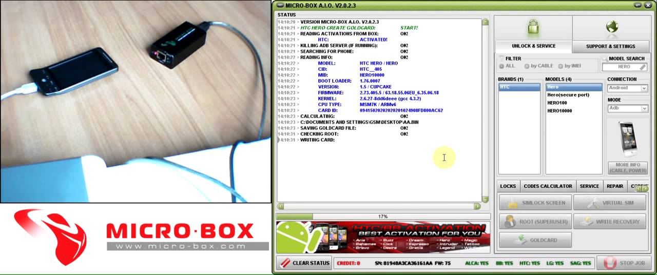 Create Goldcard in HTC Hero with Micro-Box - www.micro-box.com - YouTube