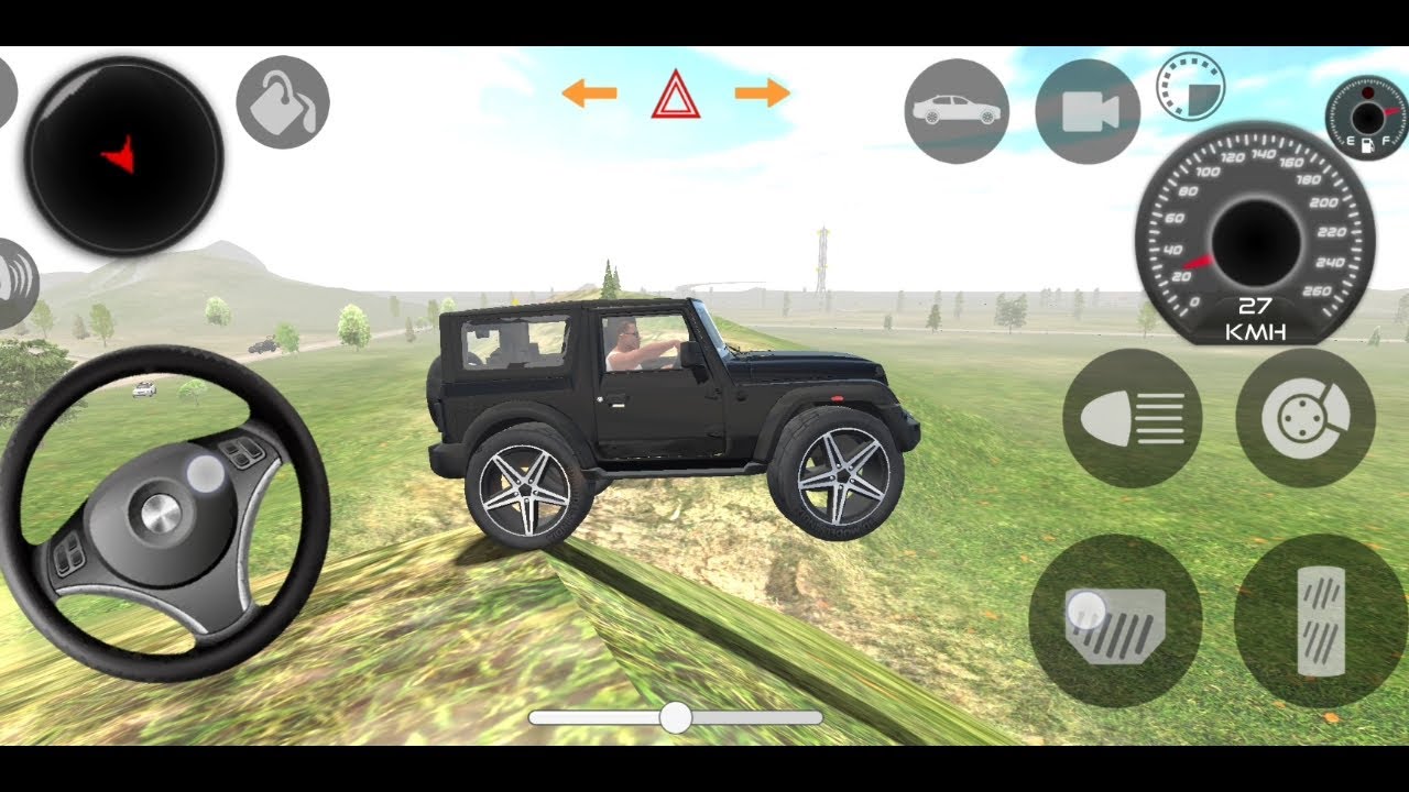 Long Jump Red Thar Indian Cars Driving 3D2023 || Indian Cars Driving 3D ...