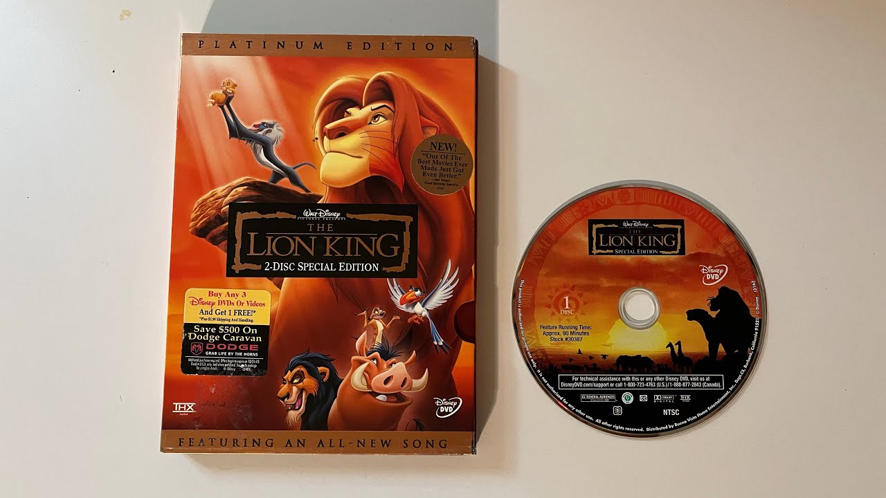 Opening to The Lion King: 2003 DVD - YouTube