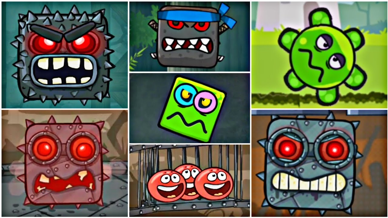 Red ball 4 All Bosses flawless victory - Bossy Ball 5 All Bosses[No ...