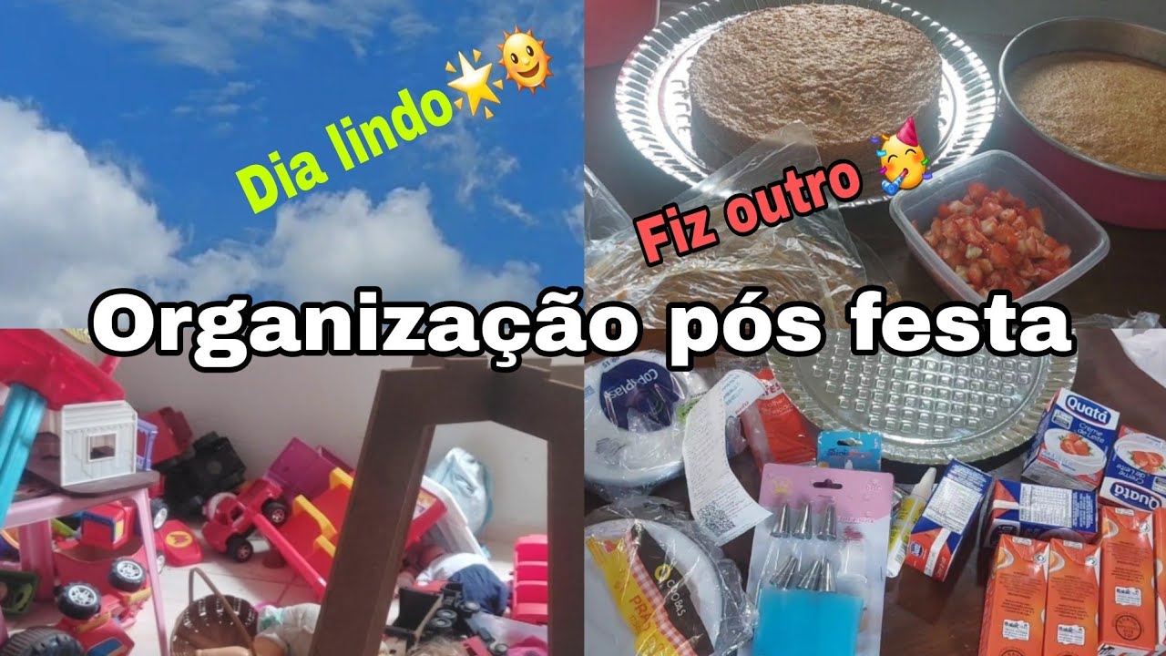 COMPRINHAS PARA FAZER BOLO SURPRESA PRO TIO/MUITA BAGUNÇA PÓS FESTA ...