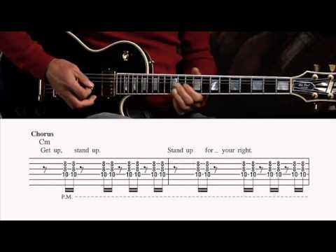 Bob Marley "Get Up Stand Up" Guitar Lesson @ GuitarInstructor.com ...