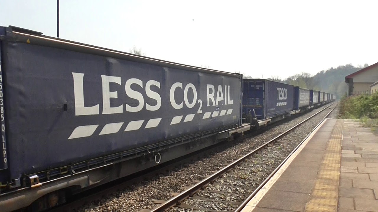 DB Cargo UK Class 66 no: 66108 @ Chepstow {4V44} 09/04/2020. - YouTube