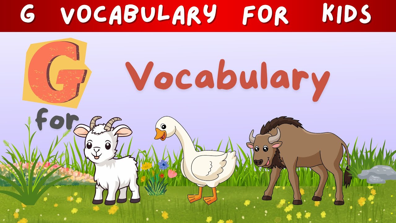 Letter G Vocabulary for kids / latter's starting with Gg /letter G ...