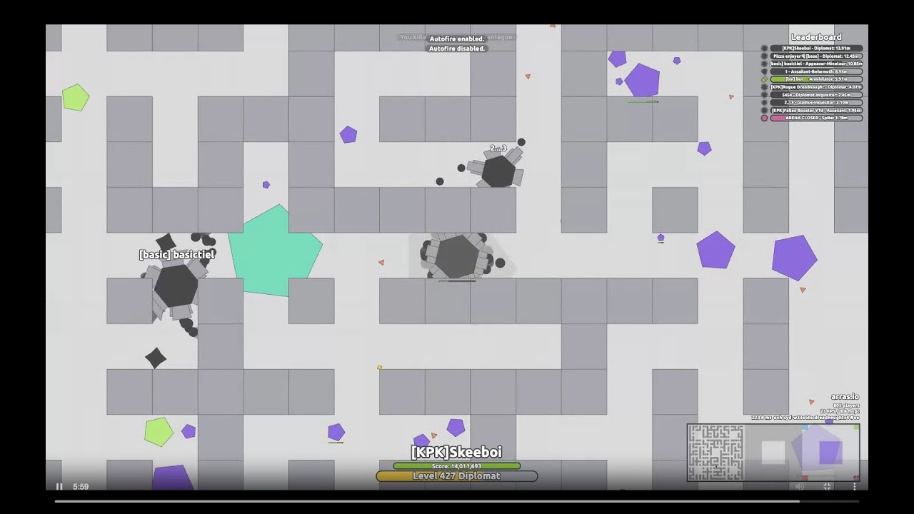 Arras io old dread gamplay - YouTube