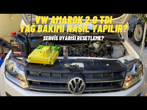 Volkswagen Amarok 2.0 TDI Motor Yağ Bakımı Nasıl Yapılır? | Motul - Mann Filtre - Lique moly