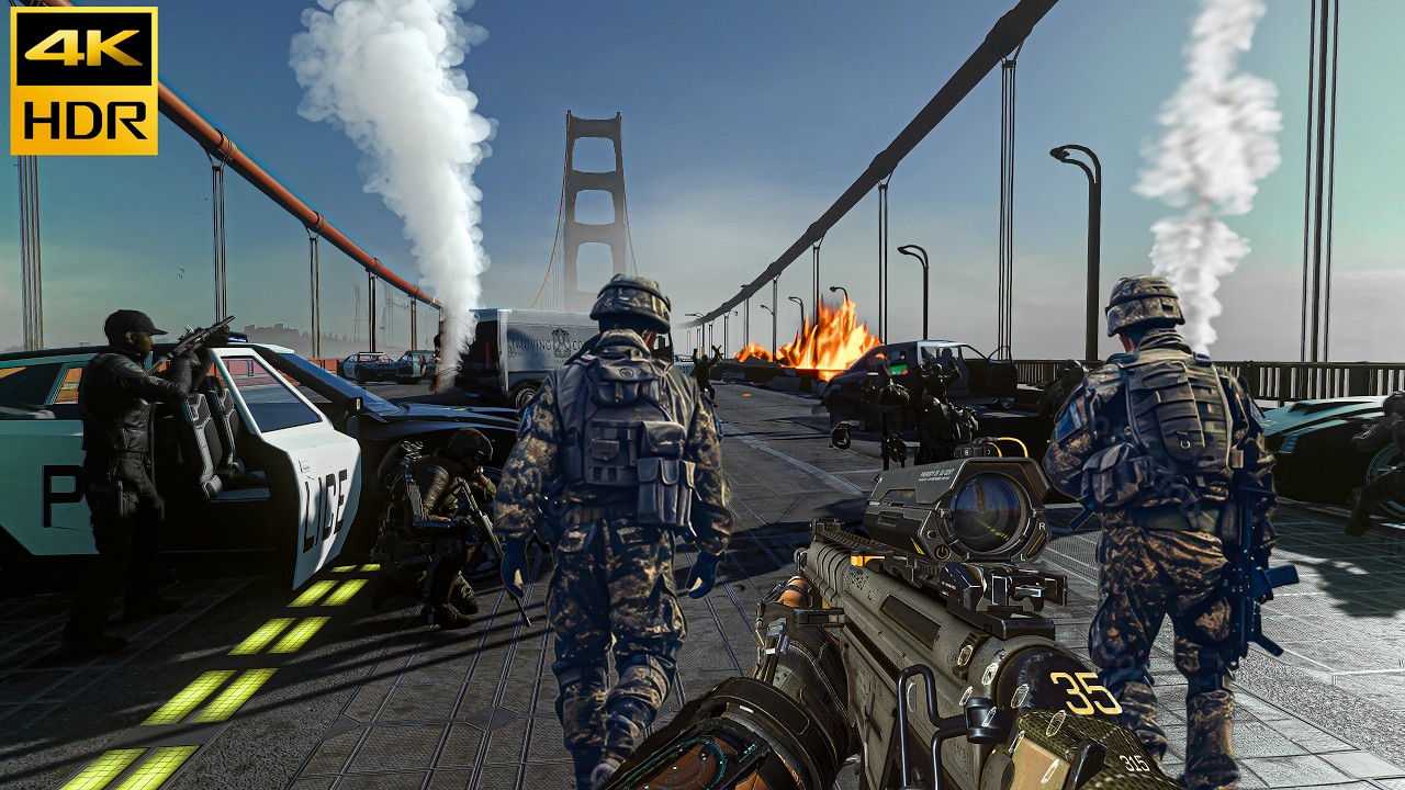 COLLAPSE / Golden Gate Bridge | IMMERSIVE Realistic ULTRA Graphics ...