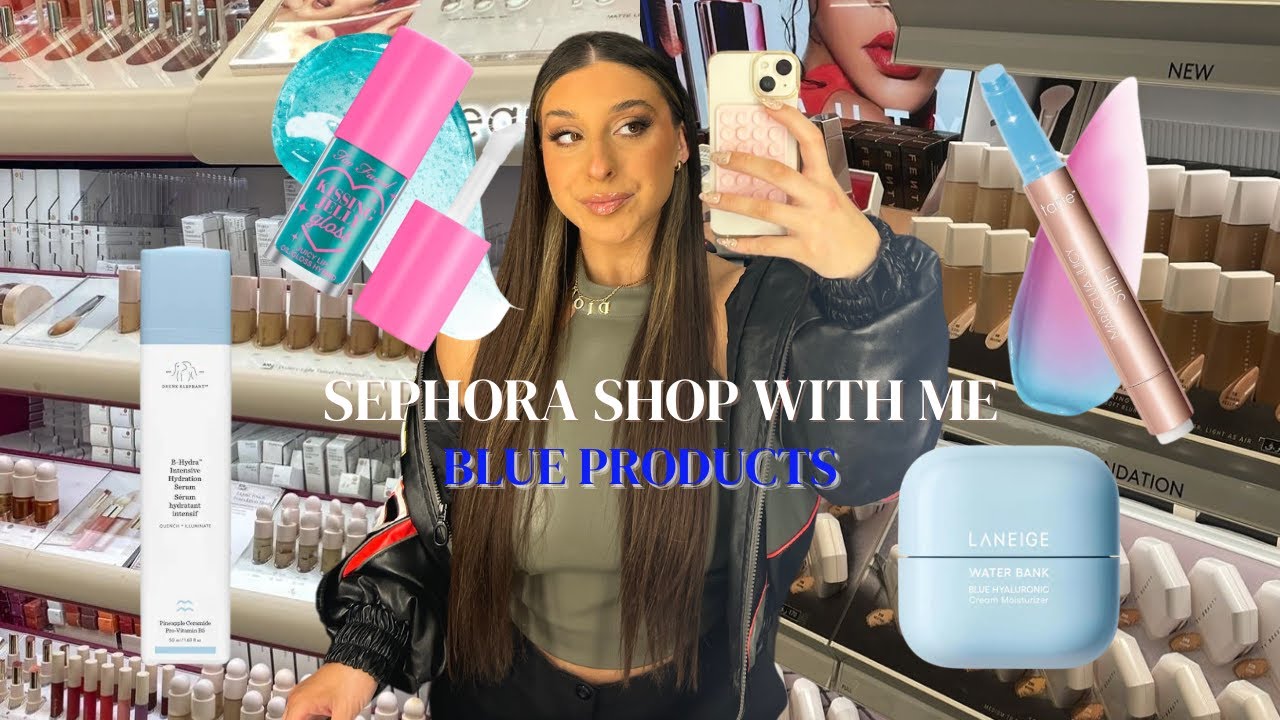 SHOP WITH ME AT SEPHORA | Buying ONLY BLUE Products | Sephora Haul ...
