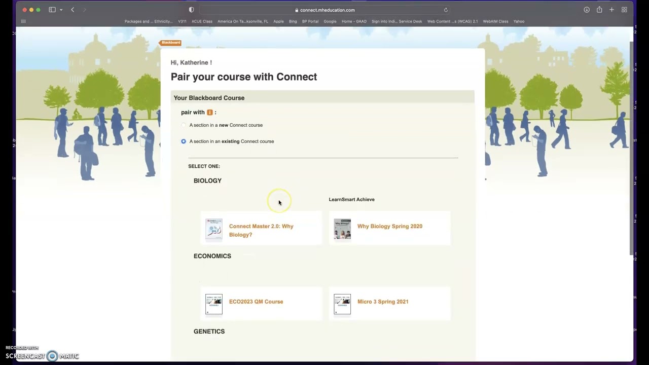 Pairing your Blackboard Course with Connect - YouTube