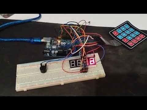 DIY Arduino customable Alarm with 1 Buzzer, keypad and 7 seg 4 dig display - YouTube