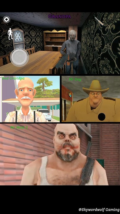Mr Dog Vs Bad Grandpa Vs Mr Meat 2 Vs Granny 3 Grandpa | Jumpscary Battle #shorts #gaming # ...
