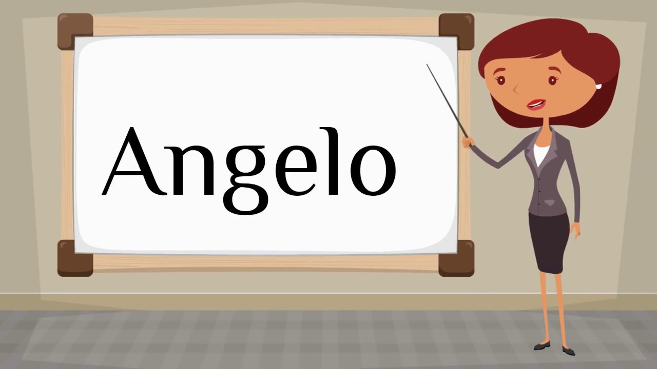 How do you say 'Angelo' in Spanish? - YouTube