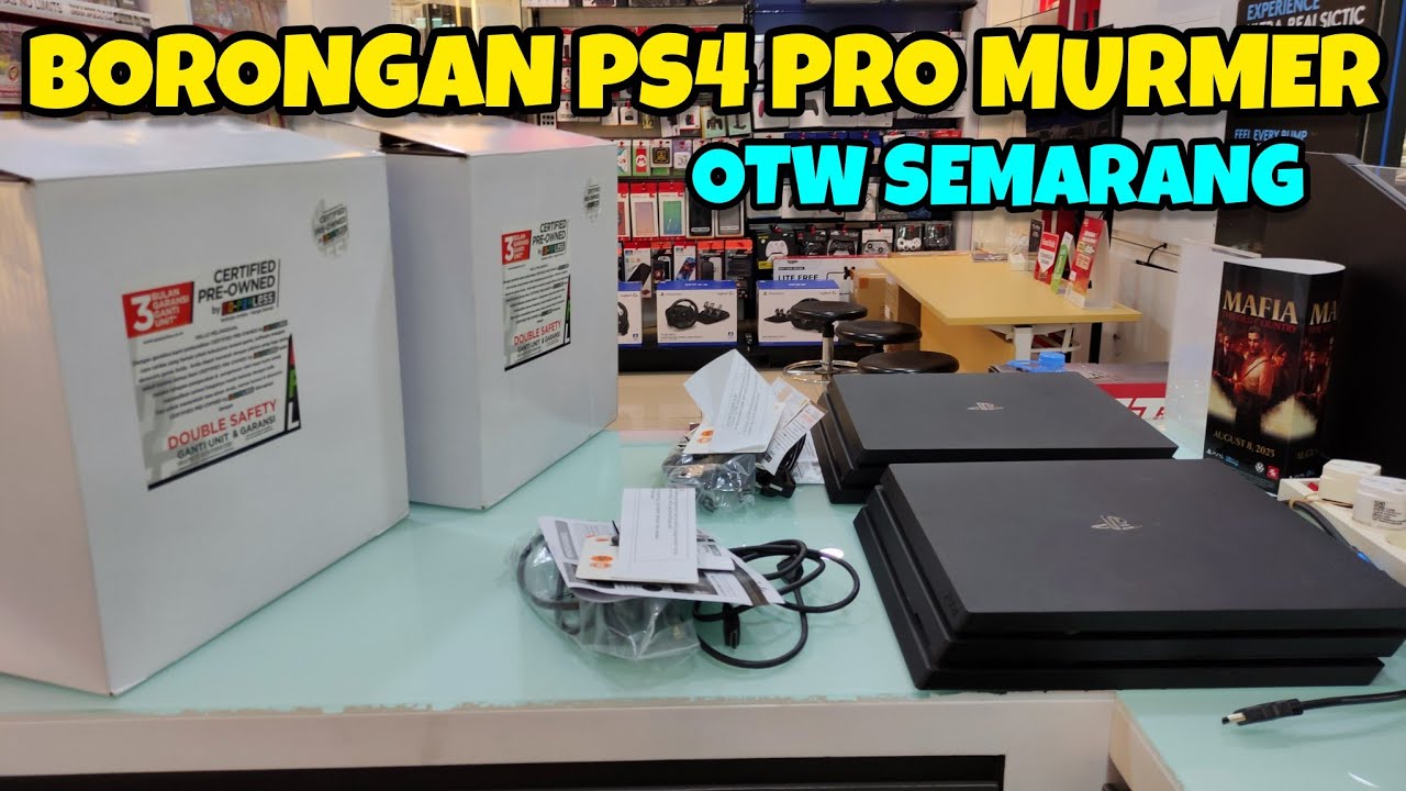 PS4 PRO DIBORONG LANGSUNG | PS4 HARGA TERBAIK SAAT INI - YouTube