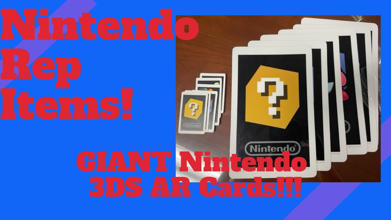 Nintendo 3DS GIANT AR Cards! Nintendo Rep item for product ...