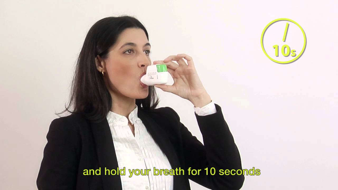 Utilización del inhalador Genuair - YouTube