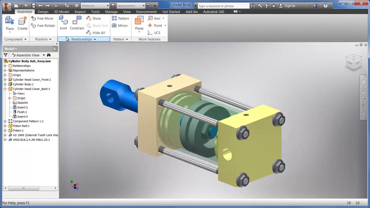 Assembly Basics Inventor 2014 Help Essential Skills Videos Youtube