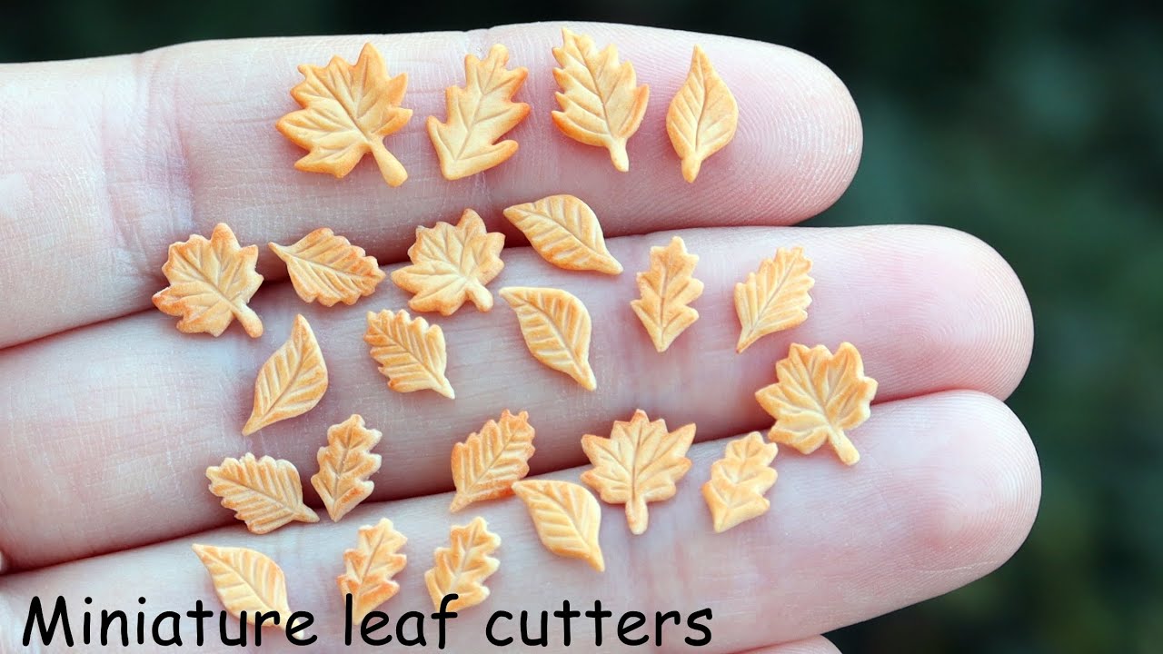 Cutters for creating miniature leaves🍂🌱🍁 - YouTube