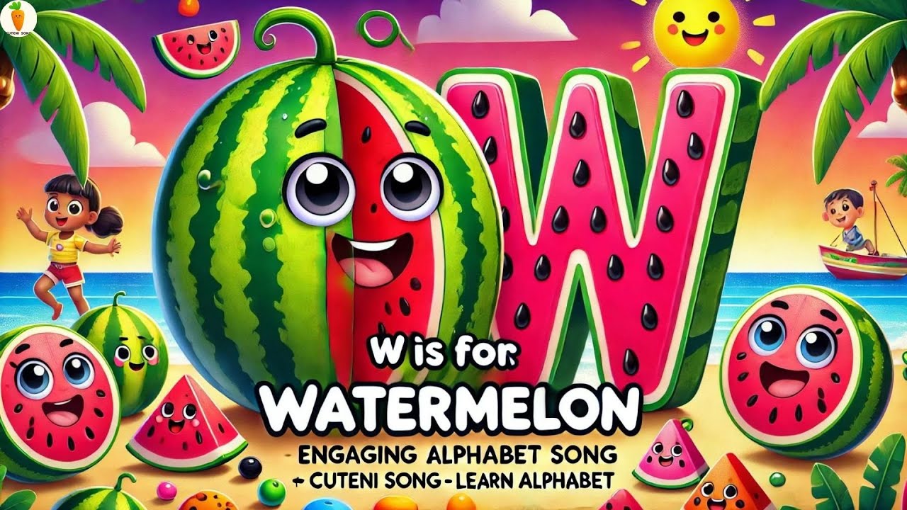 W is for Watermelon - Engaging Learning Alphabet Song | Cuteni Song For ...